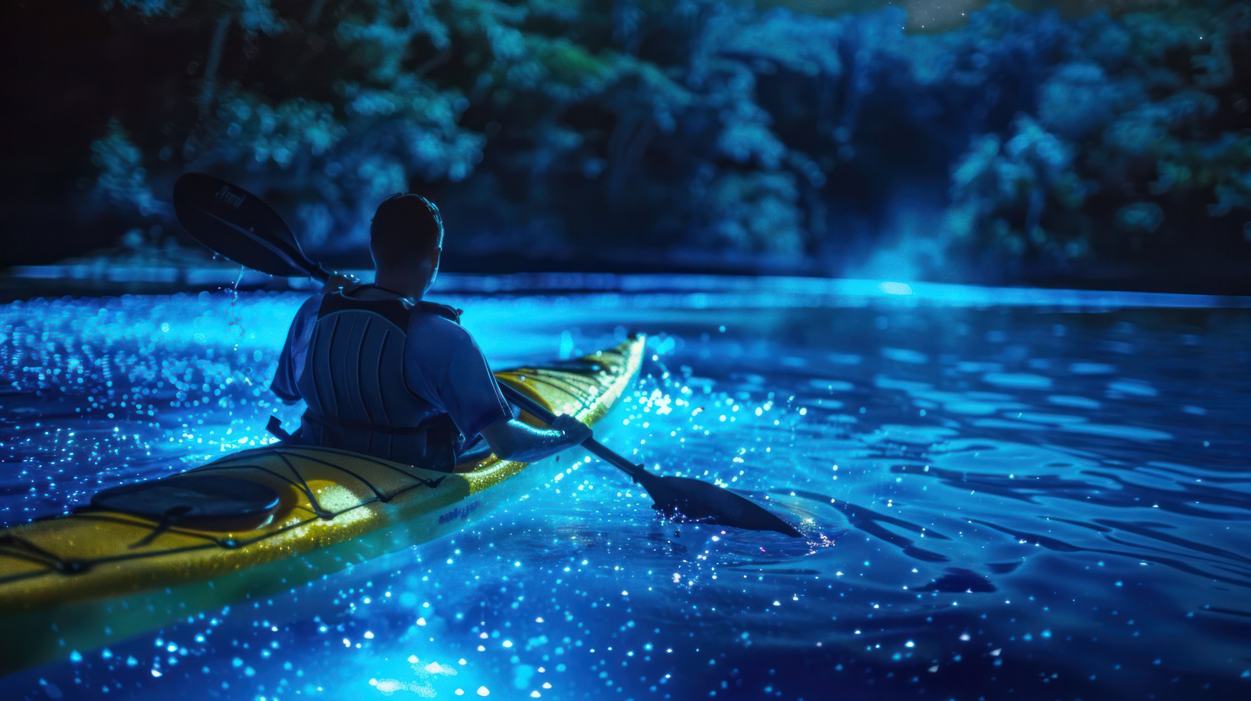 Guided LED Night Kayak - Condado Lagoon | Glow Kayak Puerto Rico